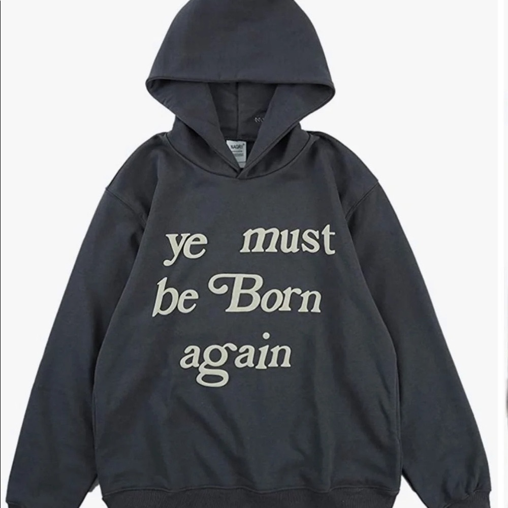 New Ye Must Be Born Again Black Sweatshirt Xl - Gem
